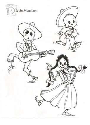 35 Catrinas para Colorear en casa